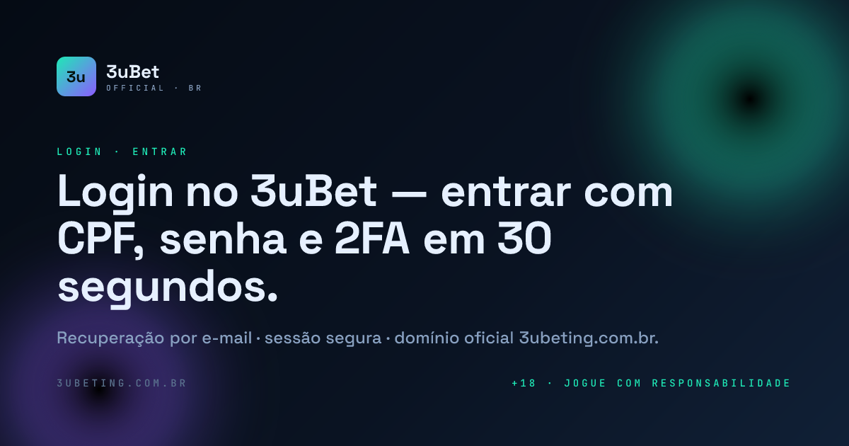 Login Afunbet — entrar com CPF e senha em 30 segundos · Afunbet
